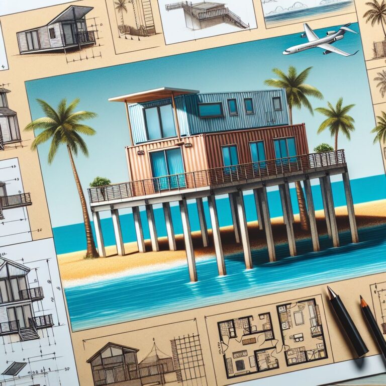 Florida Shipping Container Beach House On Stilts Design & Prices - Sea ...